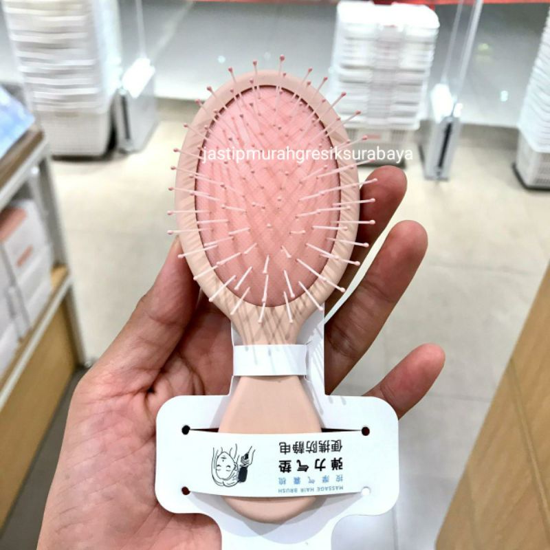 Jual HAIR BRUSH MINISO SISIR MINISO SISIR OVAL SISIR KECIL MINISO ...