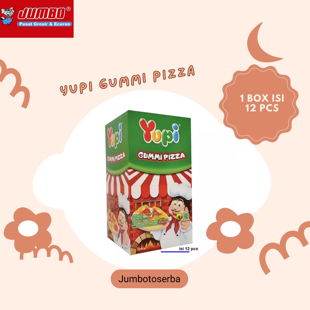 Jual Permen Yupi Gummi Pizza 1 Box isi 12 pcs | Shopee Indonesia