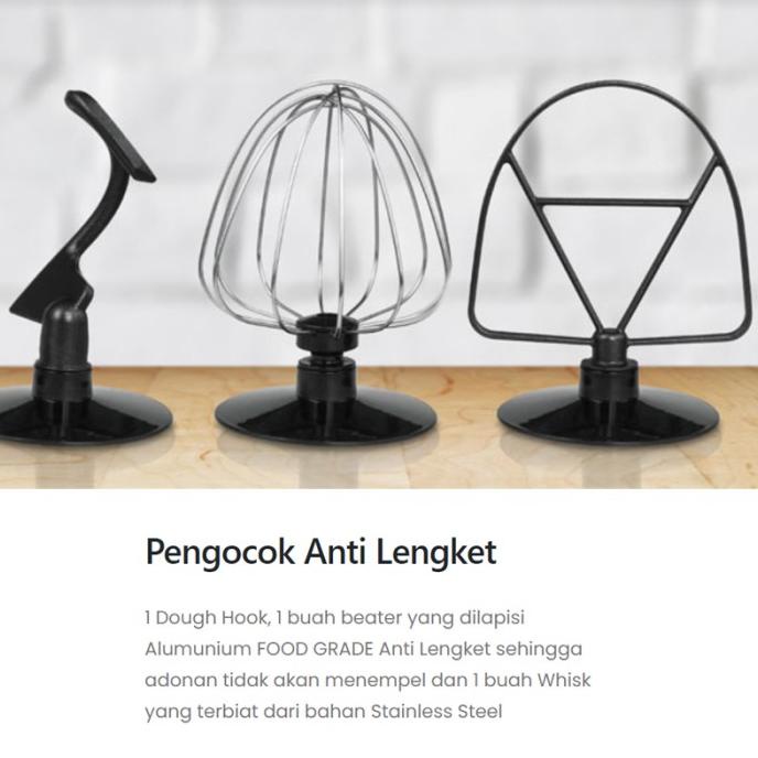 Jual TURBO Mixer Grande EHM 9595 / Stand Mixer Roti / Mixer Besar - 5 ...