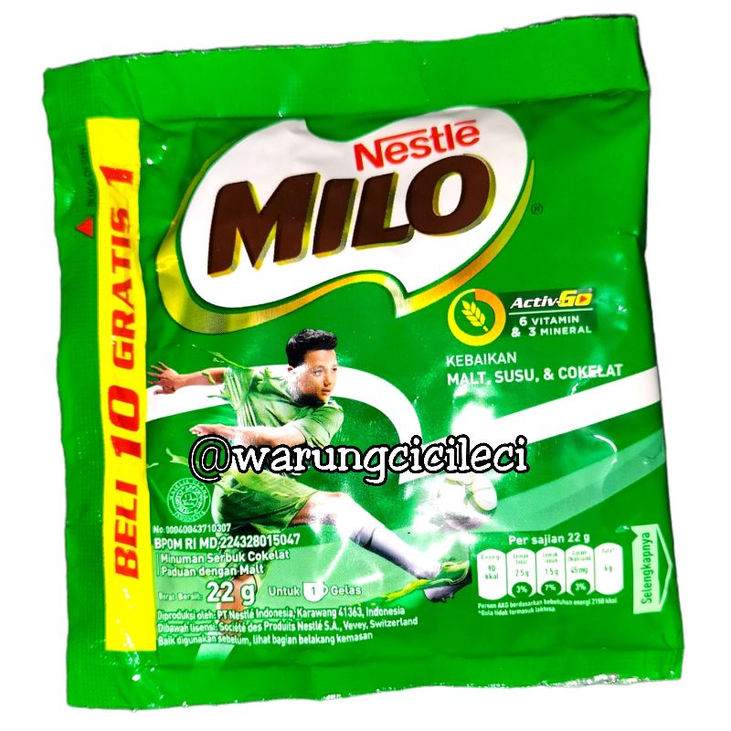 Jual NESTLE - SUSU MILO RASA COKELAT 22g | Shopee Indonesia