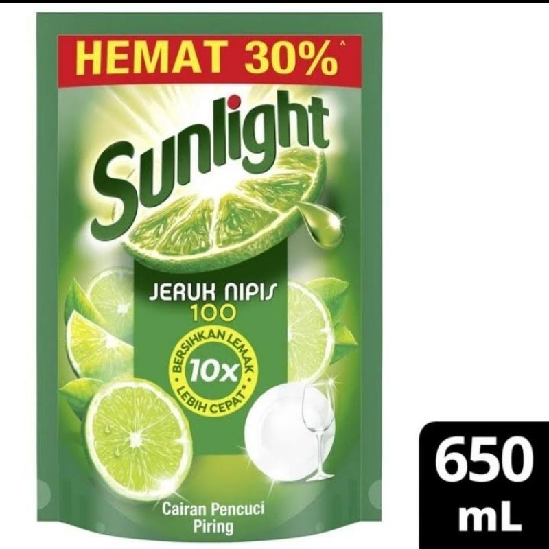 Jual Sunlight Sabun Cuci Pencuci Piring Cair Jeruk Nipis 650 - 750 ml | Shopee Indonesia