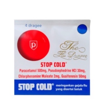 Jual STOP COLD 4 TABLET MERINGANKAN GEJALA FLU YANG DISERTAI BATUK ...