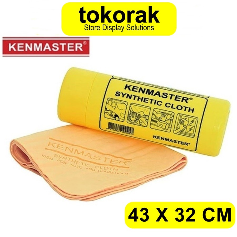 Jual KAIN LAP KANEBO MOBIL KENMASTER PLAS CHAMOIS BESAR YELLOW BOX ...