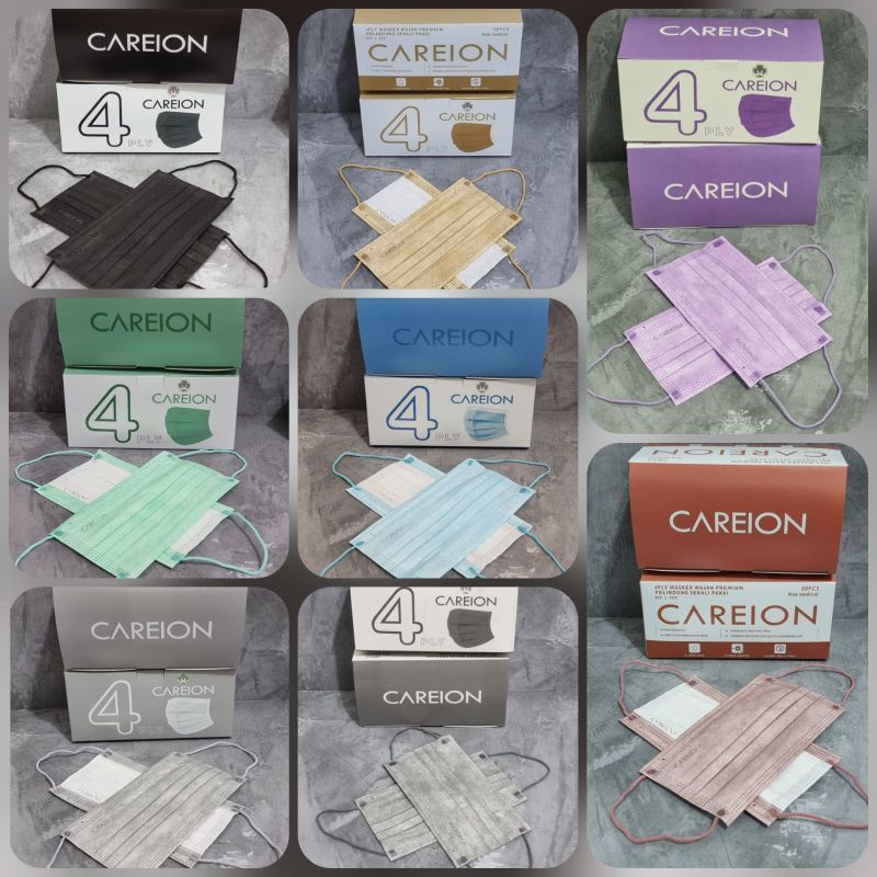 Jual Masker 4 PLY CAREION EARLOP ISI 50 LEMBAR TEBAL | Shopee Indonesia