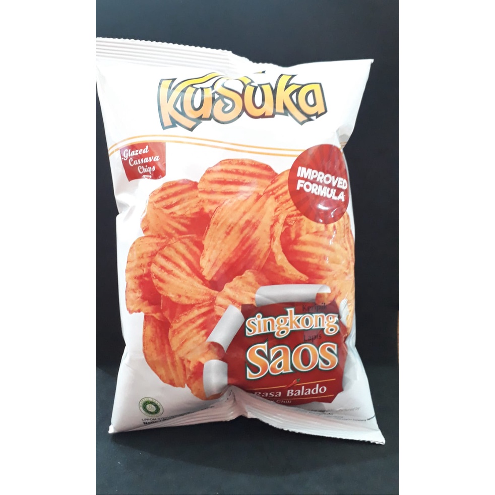 Jual KUSUKA SINGKONG SAOS RASA BALADO 60g | Shopee Indonesia