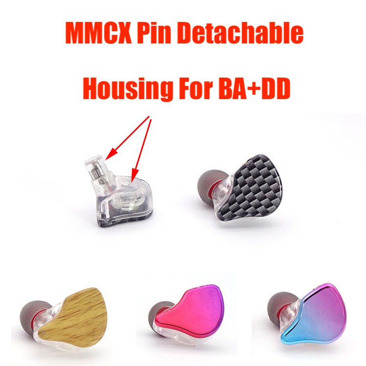 Jual Motif DD+BA Housing 10mm DIY Balanced Armature Earphone MMCX Pin ...