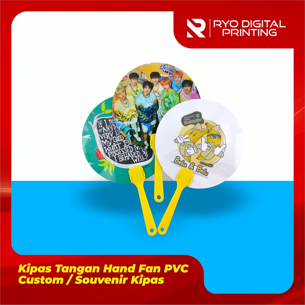 Jual Kipas Tangan Hand Fan PVC Custom / Souvenir Kipas | Shopee Indonesia