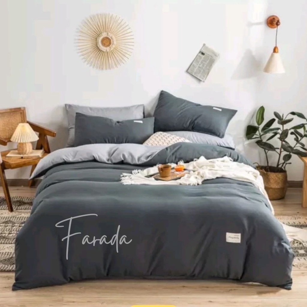 Jual [WIDANI STORE] SET SPREI AESTHETIC TWOTONE PASTEL / SPREI SET ...