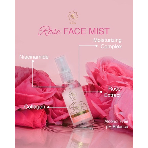 Jual Viva Queen Rose Face Mist with NIACINAMIDE, COLLAGEN, MOISTURIZING ...