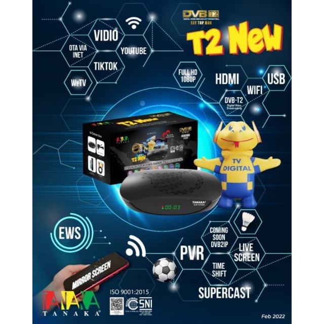 Jual Tanaka T2 new November 2022 set top box ( stb ) garansi resmi ...
