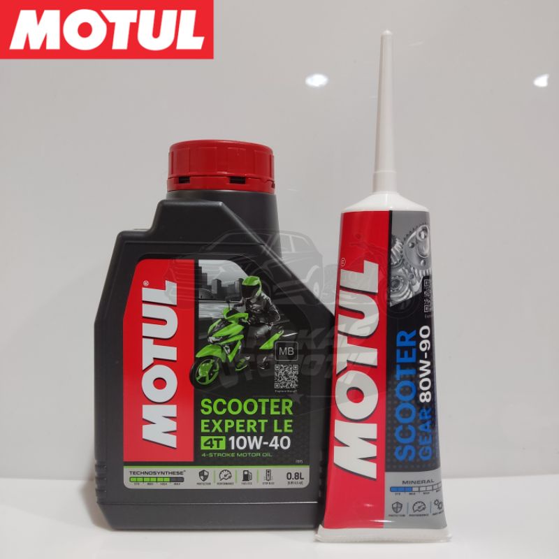 Jual MOTUL PAKET OLI MATIC SCOOTER EXPERT 10W40 800ML +MOTUL SCOOTER ...