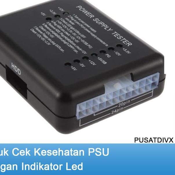 Jual Power Supply PSU Tester Checker LED 20/24Pin ATX SATA PC | Shopee ...