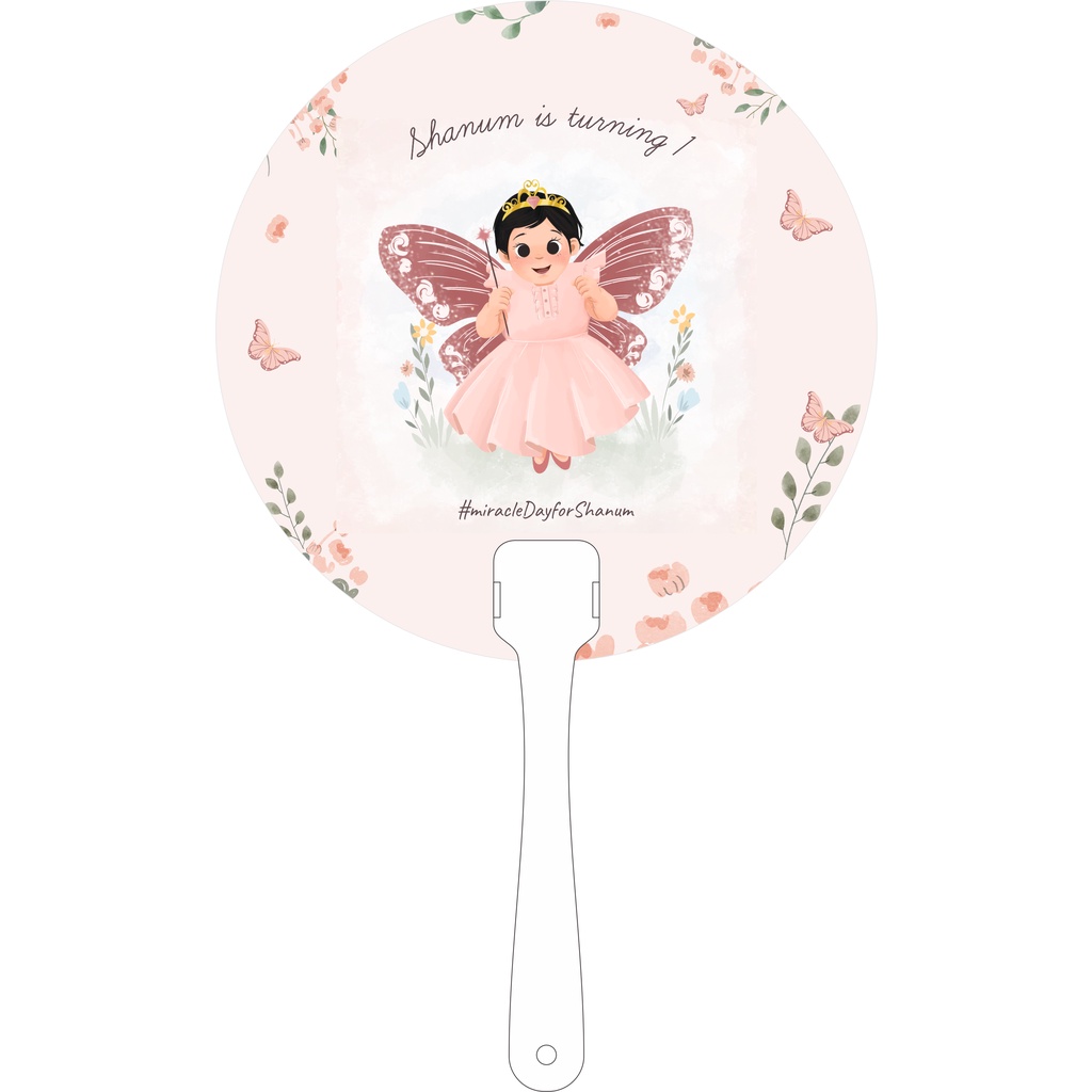 Jual Kipas Event / Promosi/ Ultah/ Aqiqah/ Birthday 1 Sisi Laminasi ...