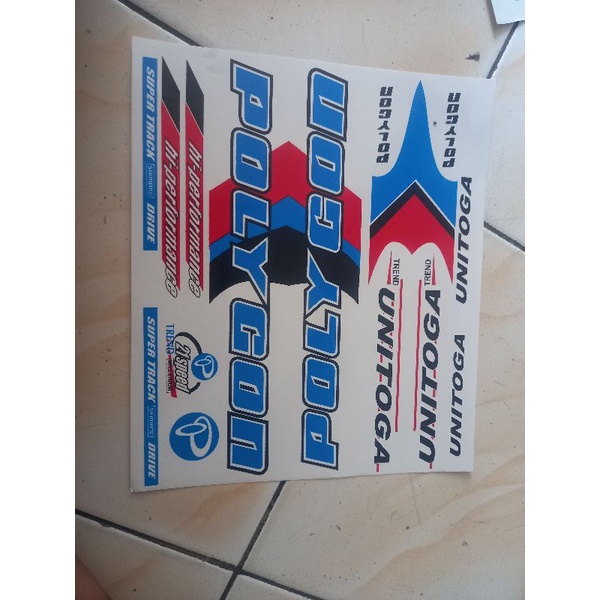 Jual Sticker Sepeda Polygon Unitoga Polygon Shimano | Shopee Indonesia