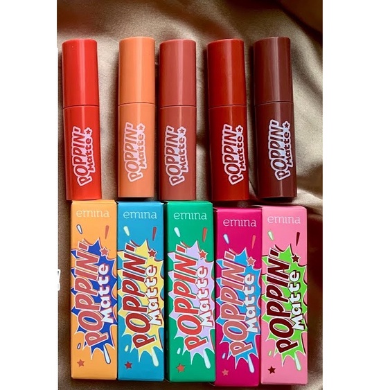 Jual Emina Poppin Matte 90s Edition Lip Cream 4.5 gram | Shopee Indonesia