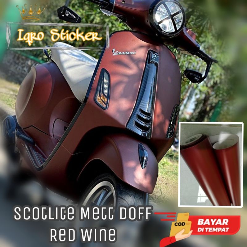 Jual Sticker Scotlite Merah Tua RedWine Mettdoff Skotlet Motor Merah ... Jual Sticker Scotlite Merah Tua RedWine Mettdoff Skotlet Motor Merah ...