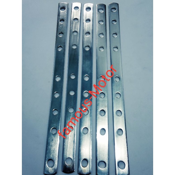 Jual penggaris rem besi krom/plat tahanan panel rem besi krom tebal ...