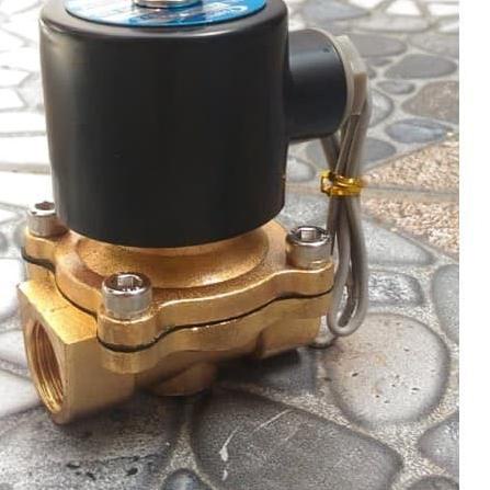 Jual Solenoid Valve Kuningan 1/2 Inchi Normaly Closed - AC 220 Volt | Shopee Indonesia