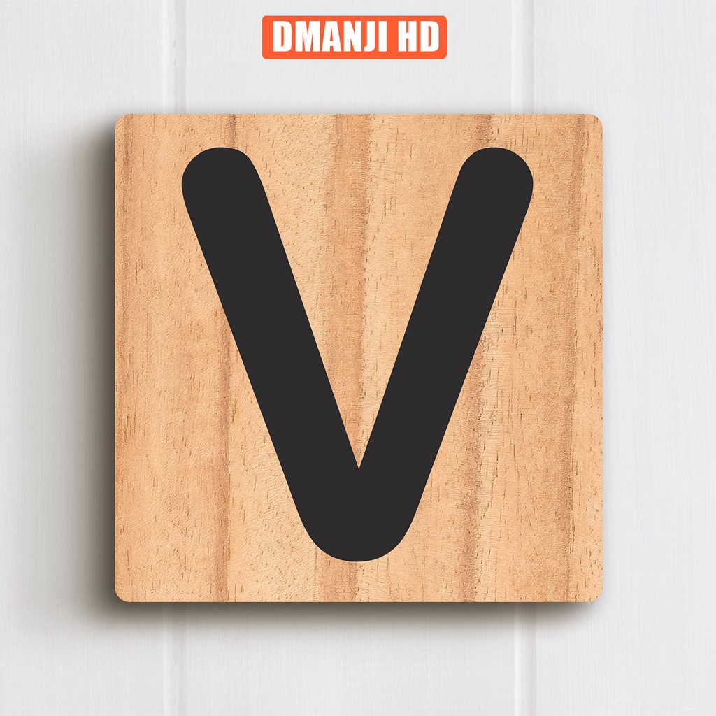 Jual DMANJI HD - Huruf kayu Scrabble minimalis | Custome nama huruf ...