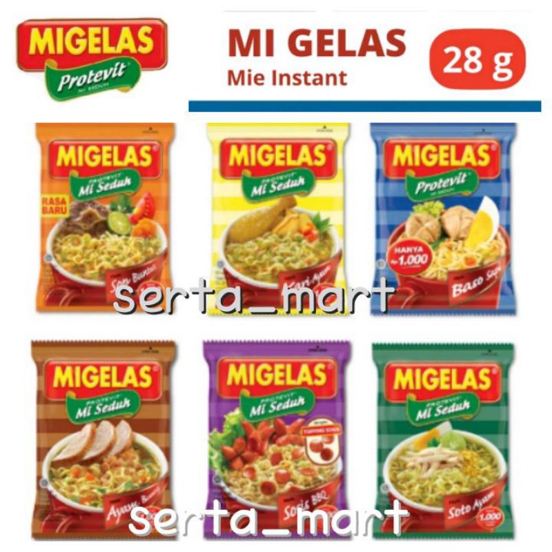 Jual Migelas Protevit 28gr - Mie Gelas - Mi Instan Sachet Soto / Kari ...