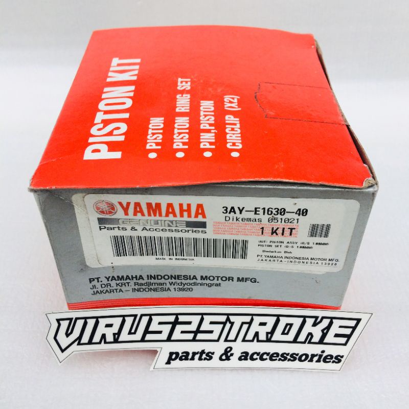 Jual Piston Kit Seher Set Yamaha Alfa Sigma Oversize OS STD 0 25 50 75 100 Original YGP 3AY ...