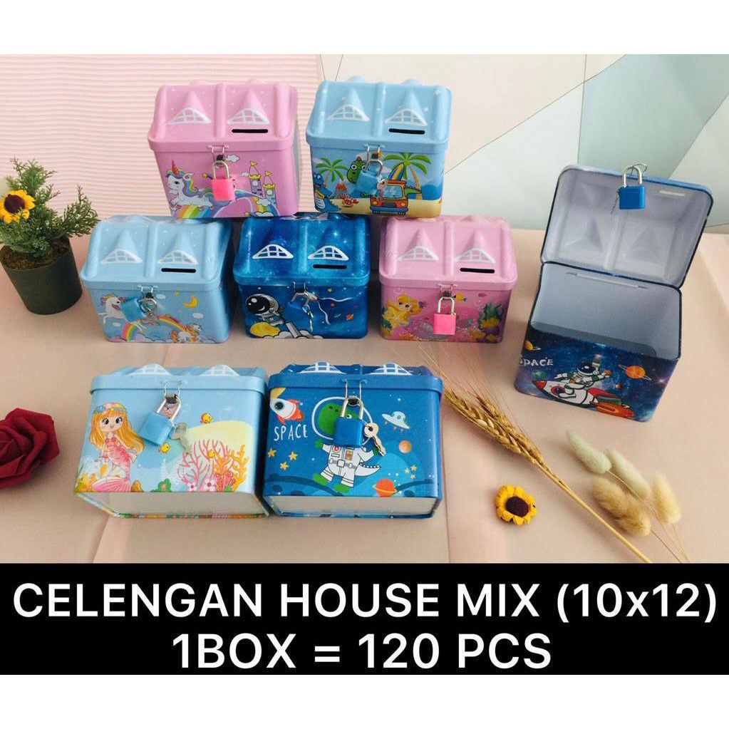Jual FREE BUBBLE WRAP + DUS Coin Box Rumah Kunci Gembok 541 528 ...