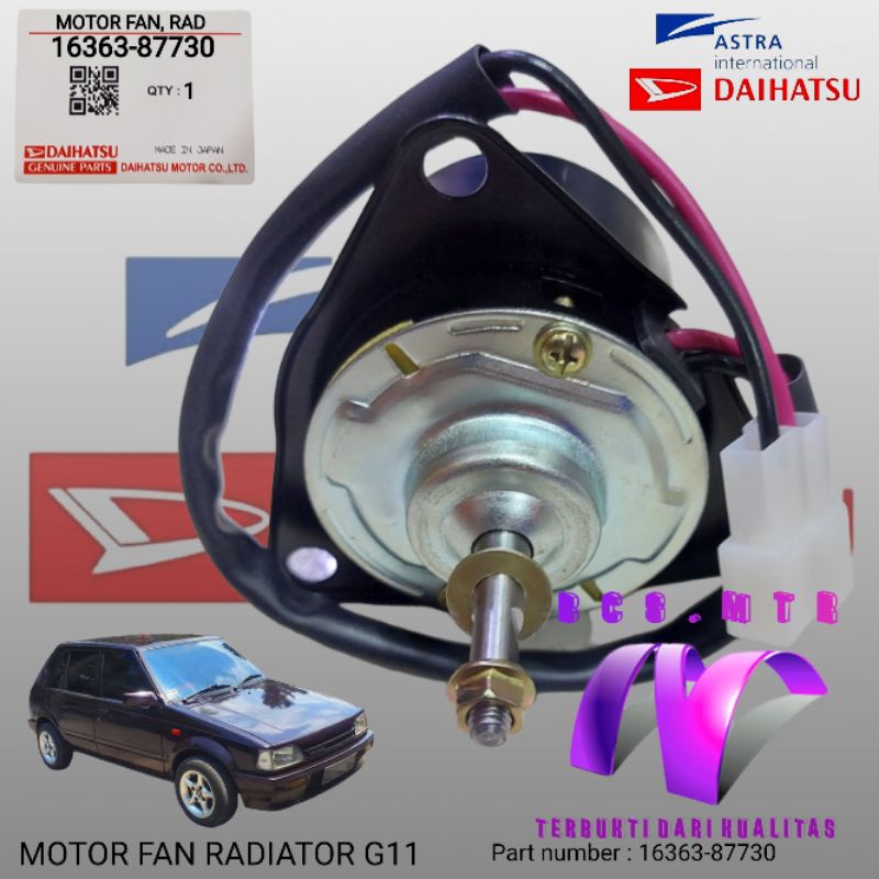 Jual MOTOR FAN RADIATOR MOTOR KIPAS RADIATOR DAIHATSU CHARADE G11 ...