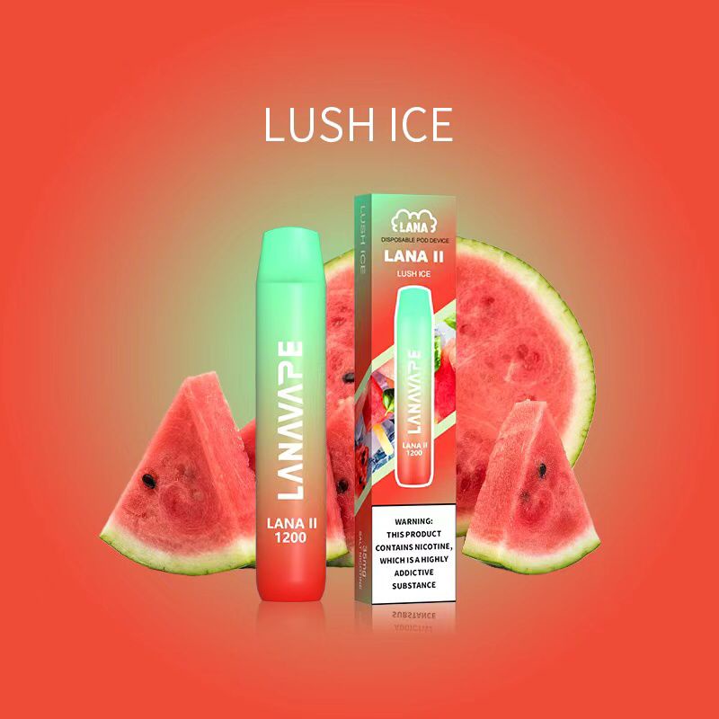 Jual [ORIGINAL 100%] LANA BAR 1200 PUFF LUSH ICE DISPOSABLE POD/VAPE ...
