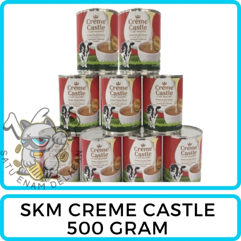 Jual SUSU KENTAL MANIS CREME CASTLE 500 GRAM SKM CREAM CASTLE MURAH ...