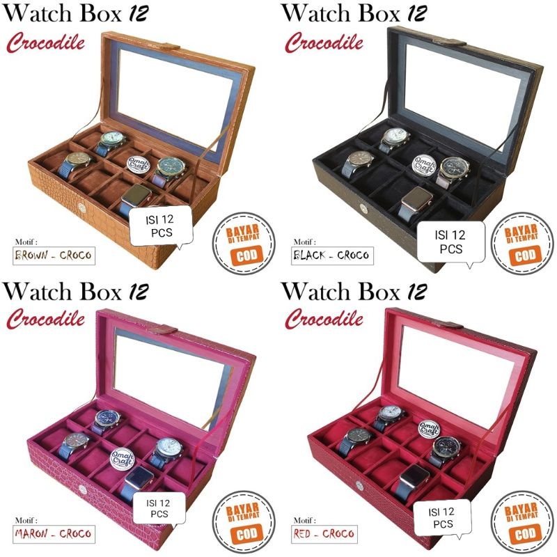 Jual BOX JAM TANGAN ISI 12 PREMIUM | Shopee Indonesia