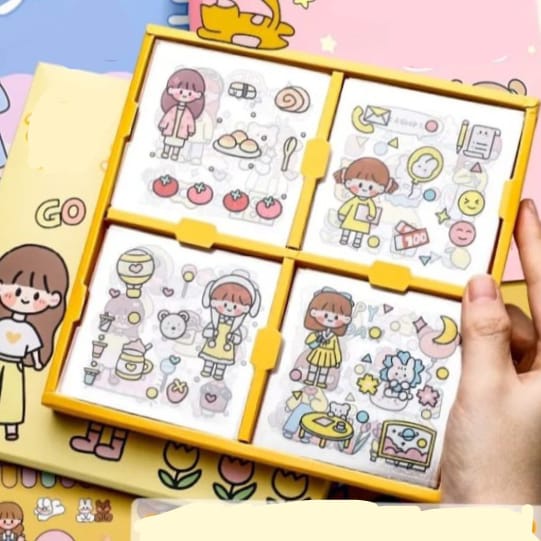 Jual Stiker BOX 2D Tempel Lucu 1 Pak Isi 25 Lembar Planner Scrapbook ...