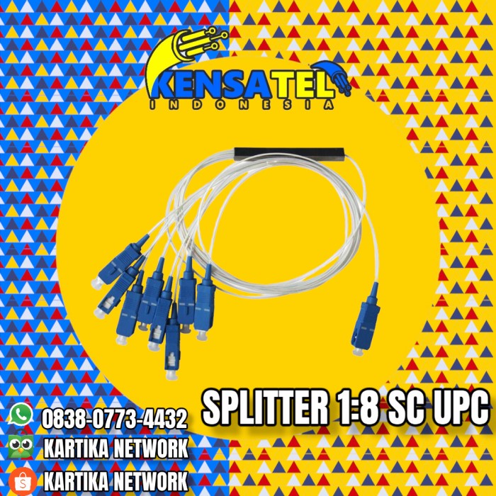 Jual SPLITTER PLC 1:8 SC UPC MM800, OTOMASI INDUSTRIAL, KEBUTUHAN ...
