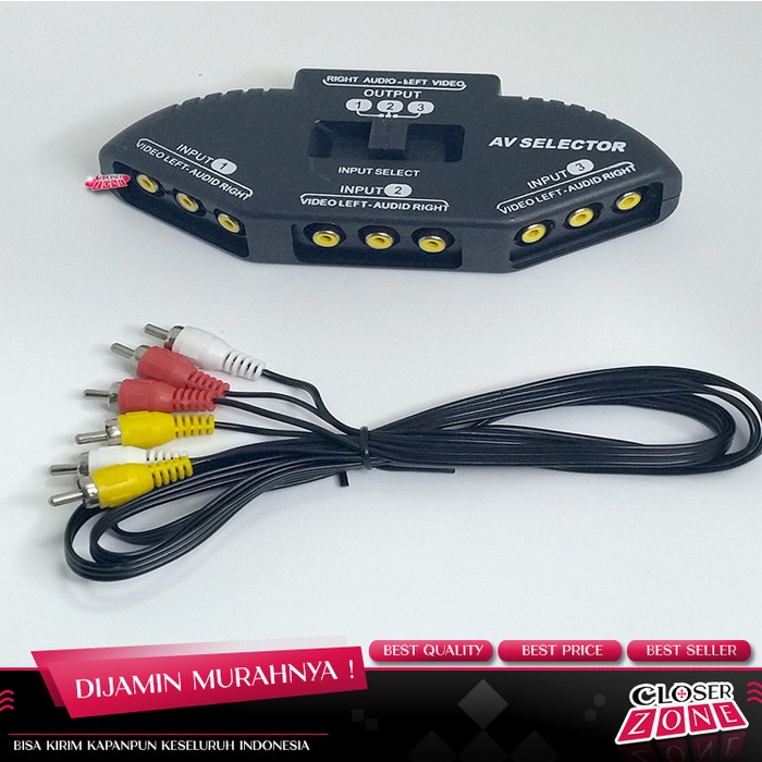 Jual Produk Terbaru Skida Tv Switch Box Rca 3 Input 1 Output With ...