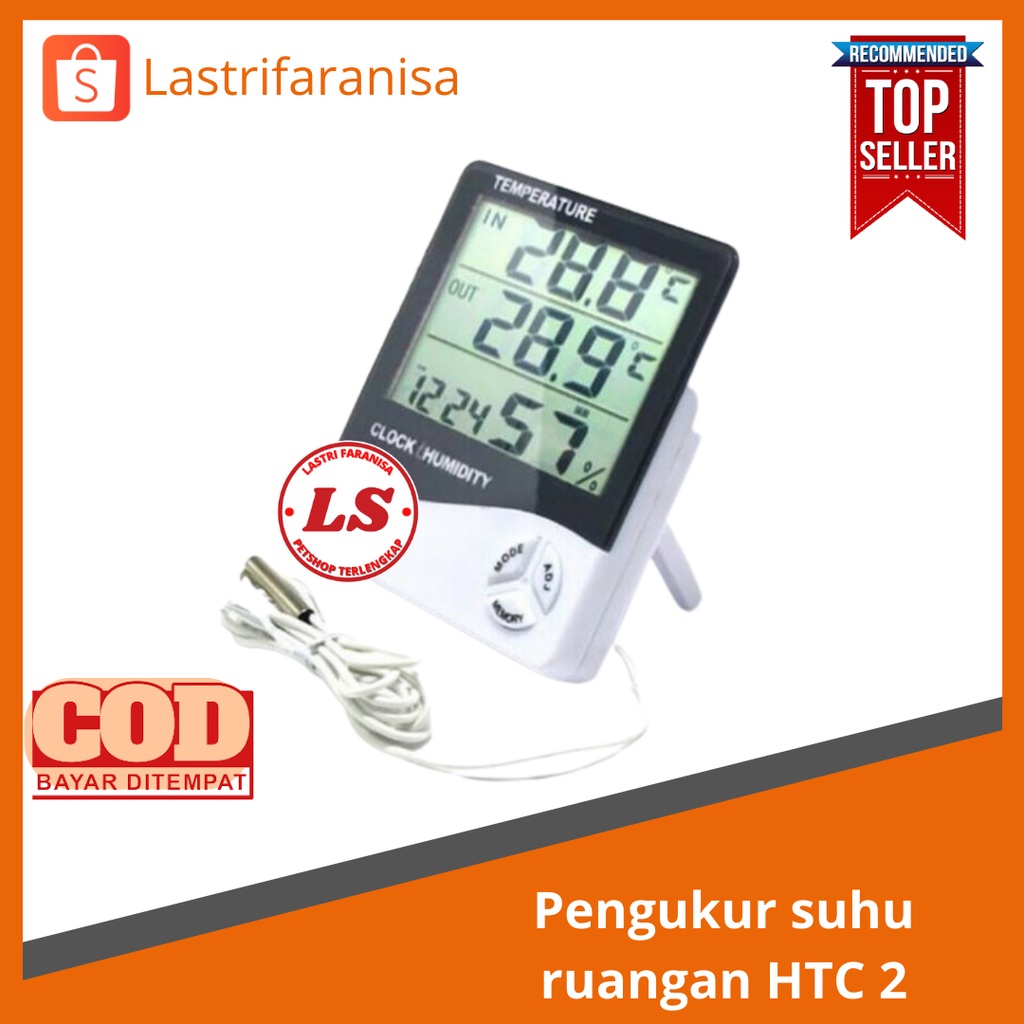 Jual PENGATUR SUHU Ruangan HTC 2 Alat Pengukur Suhu Ruangan Termometer ...
