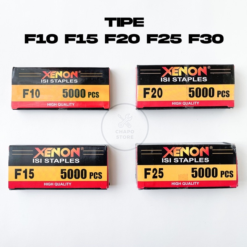 Jual Xenon refill isi mesin staples steples paku tembak F10 F15 F20 F25 ...