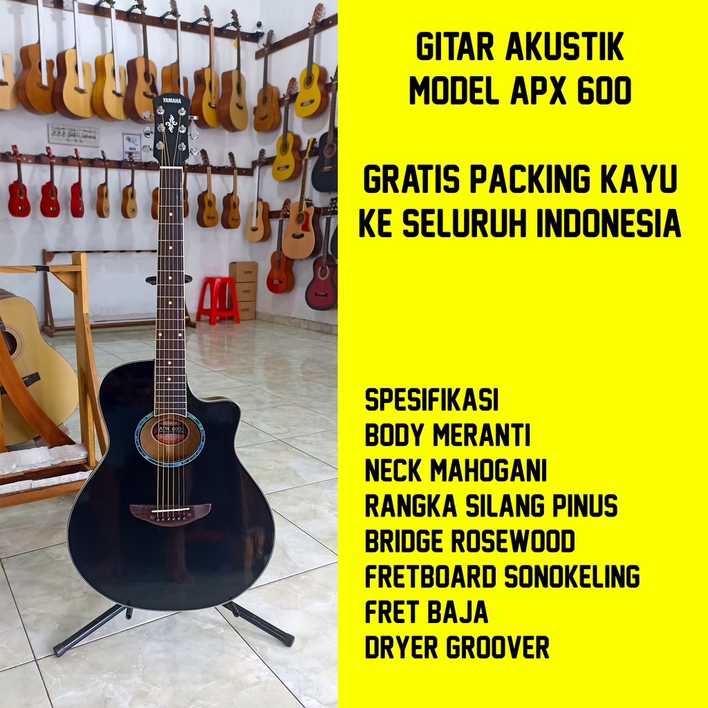 Jual Gitar Akustik Elektrik String APX 600 Groover EQ 7545R | Shopee Indonesia