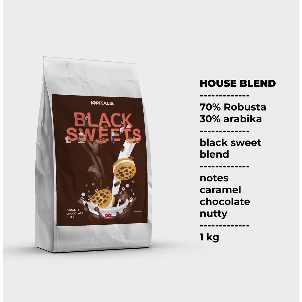 Jual kopitalis Kopi Arabika Blend Black Sweet 1 kg | Shopee Indonesia