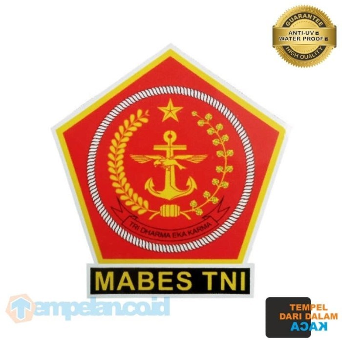 Jual STIKER MABES TNI (TEMPEL DALAM KACA) | Shopee Indonesia