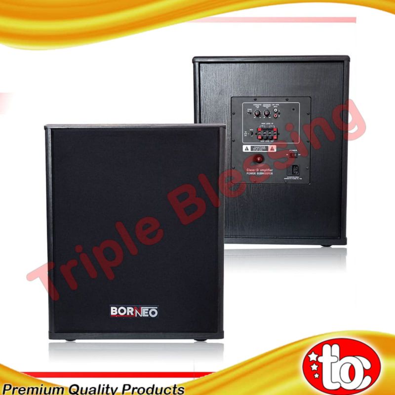 Jual SUBWOOFER AKTIF 12 inch 200 Watt Peak - BORNEO SW-12A | Shopee ...