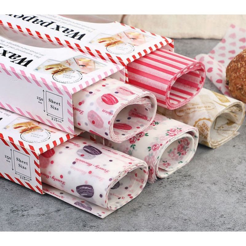 Jual WAX PAPER MOTIF IMPORT ISI 50 LEMBAR | Shopee Indonesia