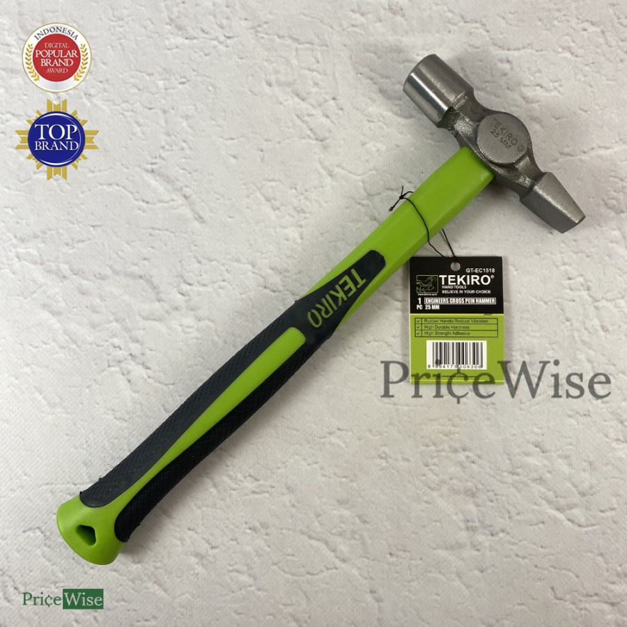 Jual Palu Ketok Las Tipe 2 25mm Tekiro / Engineers Cross Pein Hammer 25 ...