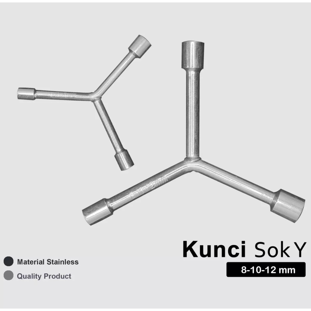 Jual Kunci sok Y 8 x 10 x 12 mm pendek / kunci sok Y shock socket ... Jual Kunci sok Y 8 x 10 x 12 mm pendek / kunci sok Y shock socket ...