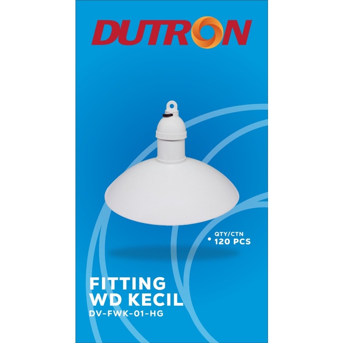 Jual DUTRON KAP WD FITTING WD DUTRON KECIL PUTIH E27 SET - DV-FWK-01-HG | Shopee Indonesia