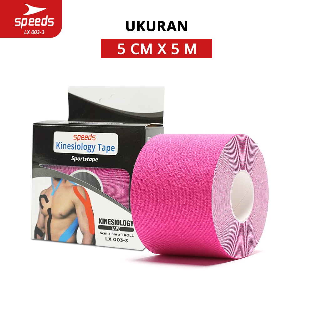 Jual SPEEDS Kanesio Tape / Tapping / Kinesiology Tape 4cm x 5m Therapy Tapping Plester Elastis ...