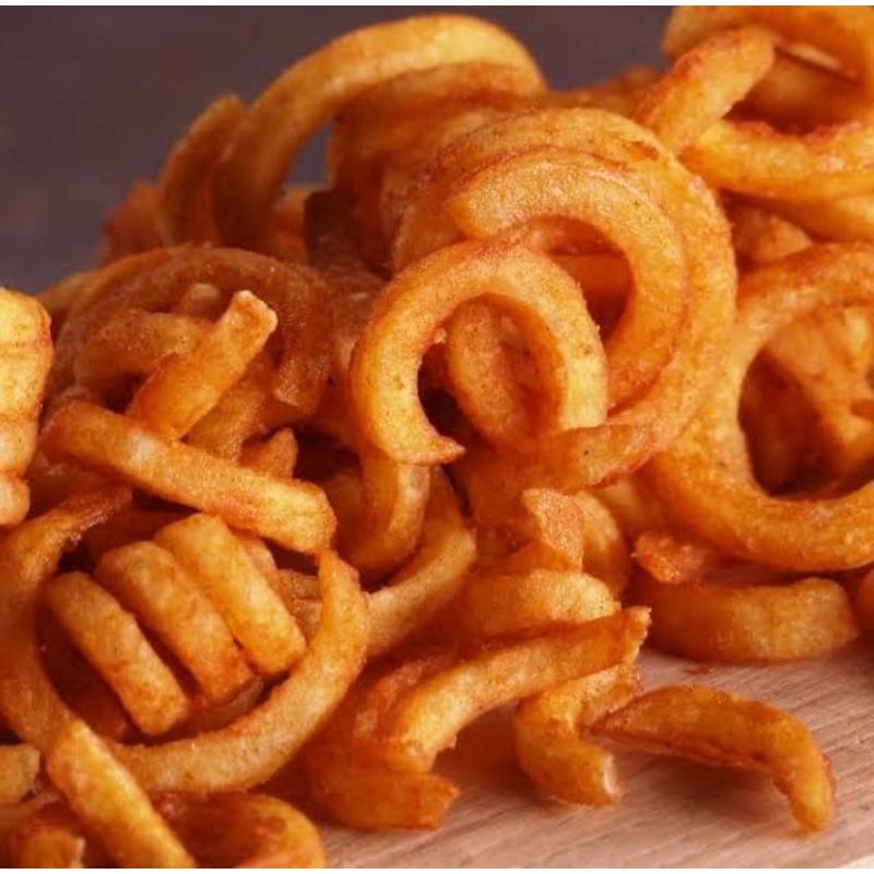 Jual Premium Curly Potato Fries 1 kg Kentang Curly | Shopee Indonesia