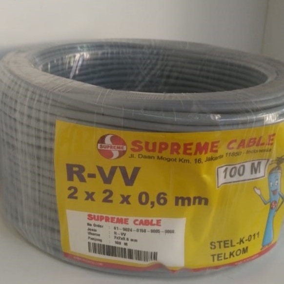 Jual Kabel Telepon Supreme 2x2x0,6 Permeter | Shopee Indonesia