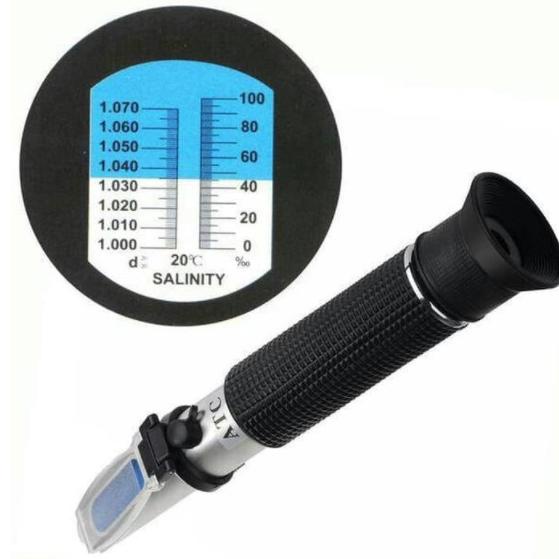 Jual Alat Ukur Kadar Garam Refractometer Salt Salinity 0-100% | Shopee ...