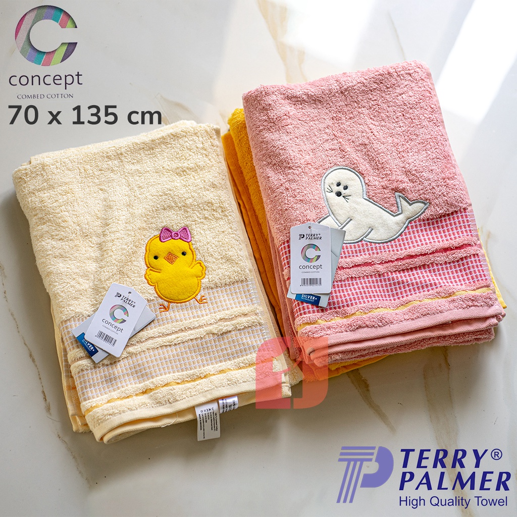 Jual Handuk Mandi Anak Terry Palmer Concept Bordir Binatang 70 x 135 CM ...