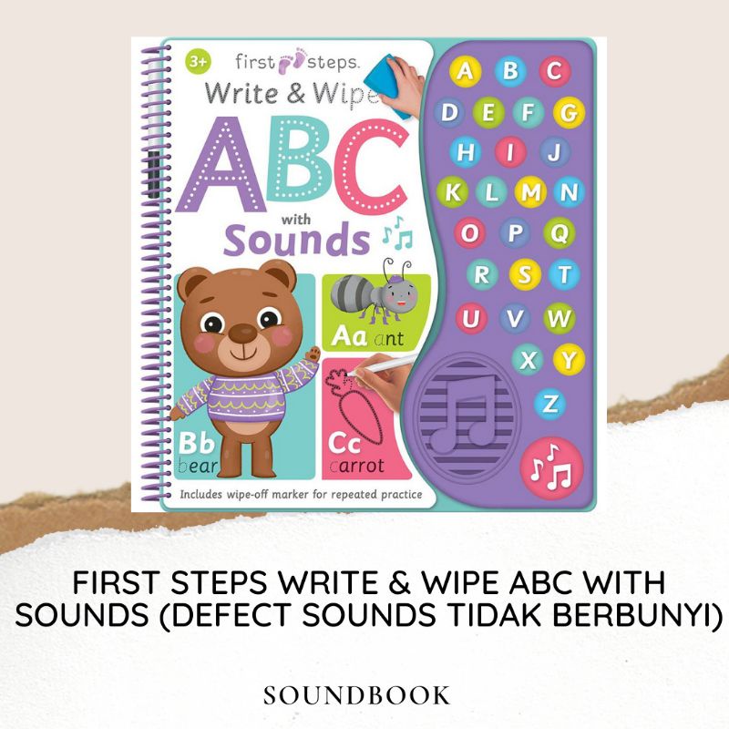 Jual First Steps Write and Wipe ABC (Defect Sound Tidak Berbunyi ...