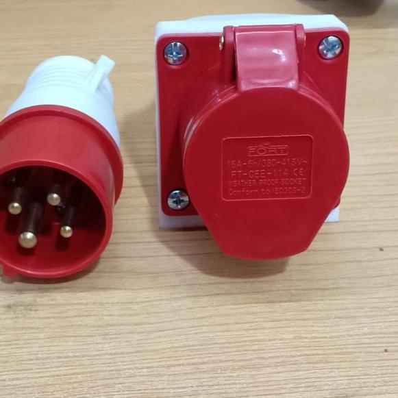 Jual PLUG + SOCKET CEE 024 + 124 ( 32A - 4P ) | Shopee Indonesia